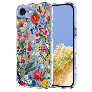 IPHONE 16E/17E FLORAL PATTERN TPU CASE - LILIES