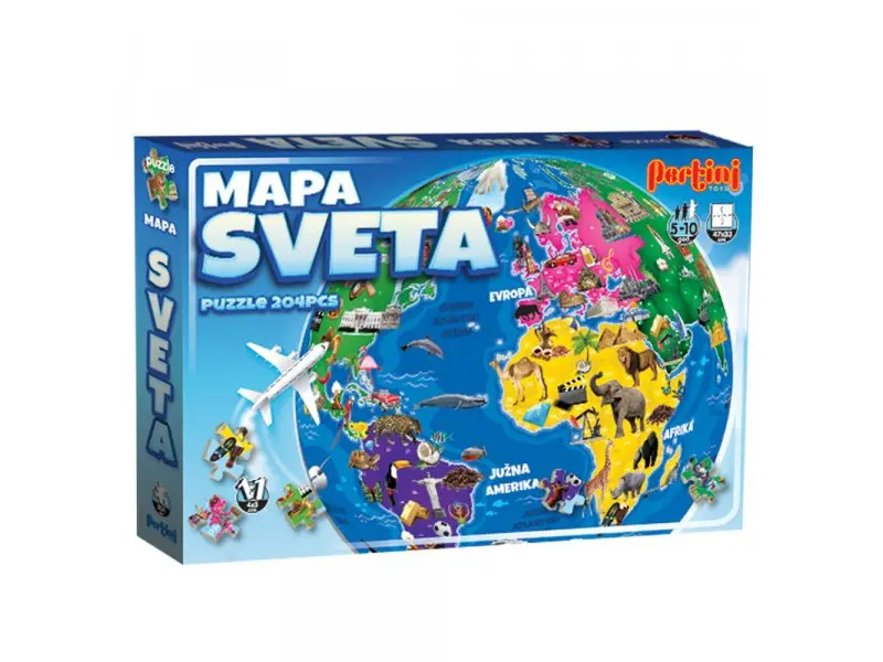 PERTINI Puzzle Mapa sveta