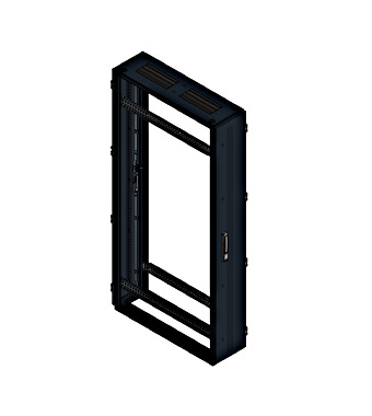 SORAX ormar s vođenjem kabela 42U,Š=300xD=1.000xV=2.000mm
Konstrukcija: prednja i zadnja vrata čelična, krovna ploča s uvodom kabela, dno otvoreno, RAL9005
