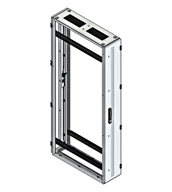 SORAX ormar s vođenjem kabela 47U,Š=300xD=1.000xV=2.200mm
Konstrukcija: prednja i zadnja vrata čelična, krovna ploča s uvodom kabela, dno otvoreno, RAL7035