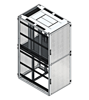 SORAX 19" kolokacijski ormar 42U, Š=800xD=1.200xV=2.000mm
Kolokacijski ormar s 2 odjeljka, puna prednja ventilirana vrata, dvostruka ventilirana stražnja vrata, RAL7035