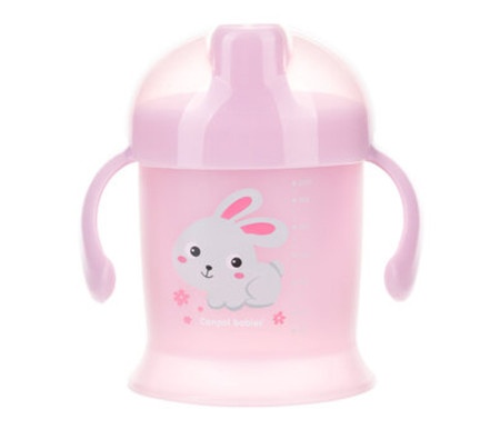 Canpol babies non spill solja sa ruckama 31/300 200ml "bunny & company" - pink ( 31/300_pin )
