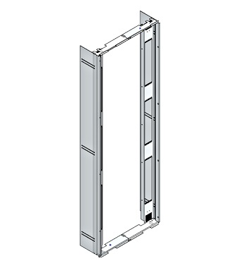 SCRAX zračna pregrada, Š=800 x V=2.200mm, RAL7035
Zračna pregrada sa svih strana za prednju 19" razinu ugradnje, uključujući 3 x 2U udubljenja sa svake strane