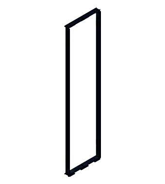 SORAX zračna pregrada, Š=600xV=2.200mm, RAL9005
Zračna pregrada sa svih strana za prednju 19" razinu ugradnje