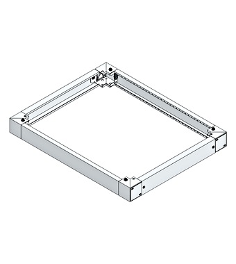 SORAX podnožje, zatvoreno, Š=800xD=1.000xV=100mm, RAL7035
Zatvorena izvedba podnožja