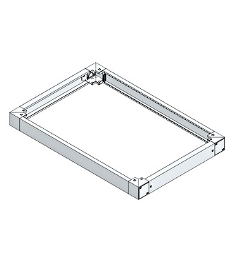 SORAX podnožje, zatvoreno, Š=800xD=1.200xV=100mm, RAL7035
Zatvorena izvedba podnožja