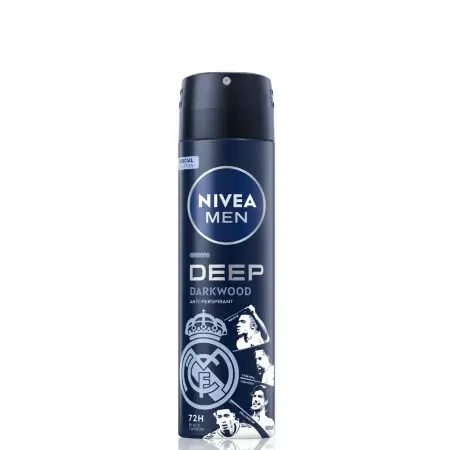 Nivea Muški dezodorans Deep Black Carbon Darkwood 80027, 150ml