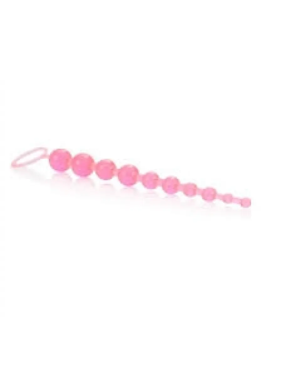 Jelly Anal 10 Beads Analne kuglice, 29cm, Roze