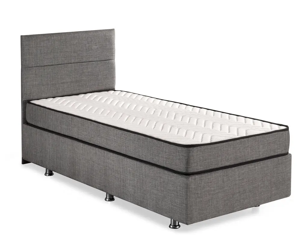 Hanah home Krevet Silver 90x38x190cm Crni
