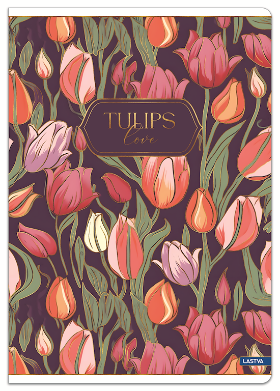 SVESKA A4 KARO TULIPS (više dezena)