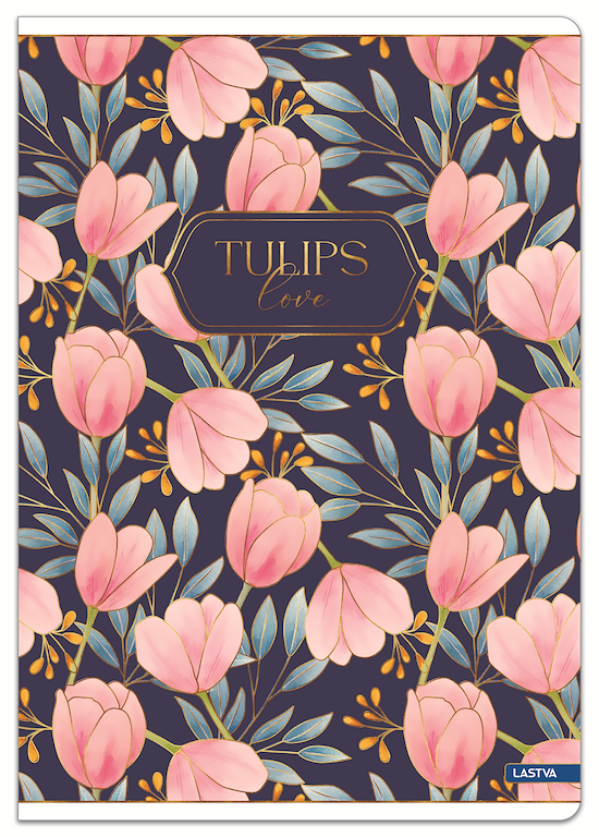 SVESKA A4 LINIJA TULIPS (više dezena)