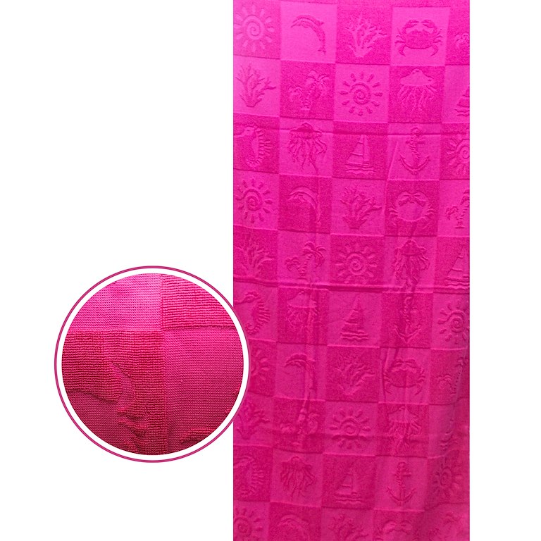 Plažni peškir BEACH MASTER - 70x150 - SHELL Fuchsia