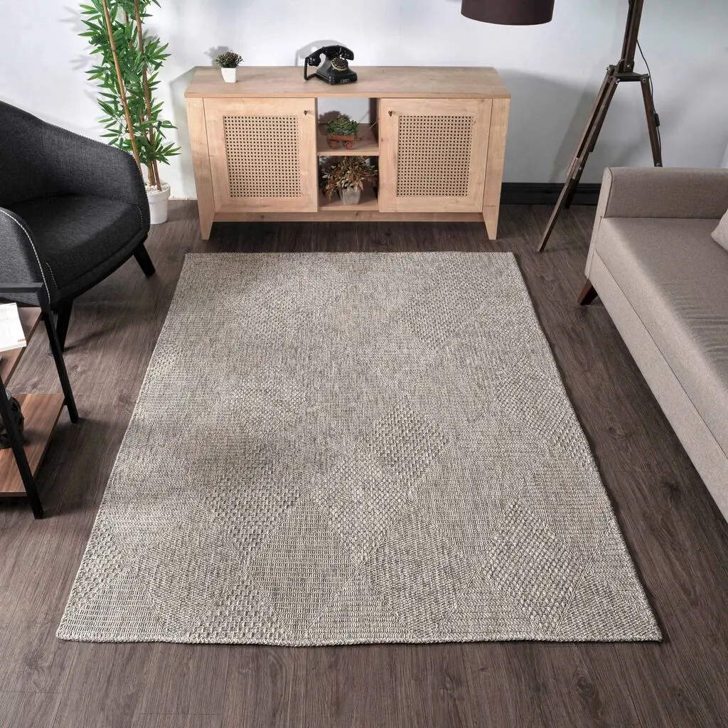 Conceptum Hypnose Tepih Rusticana 3104, 120x500 cm, Sivi