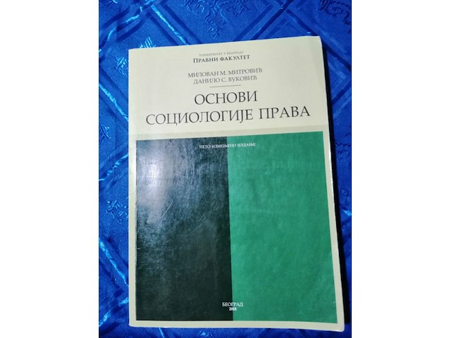 Osnovi sociologije prava- Mitrović-Vuković