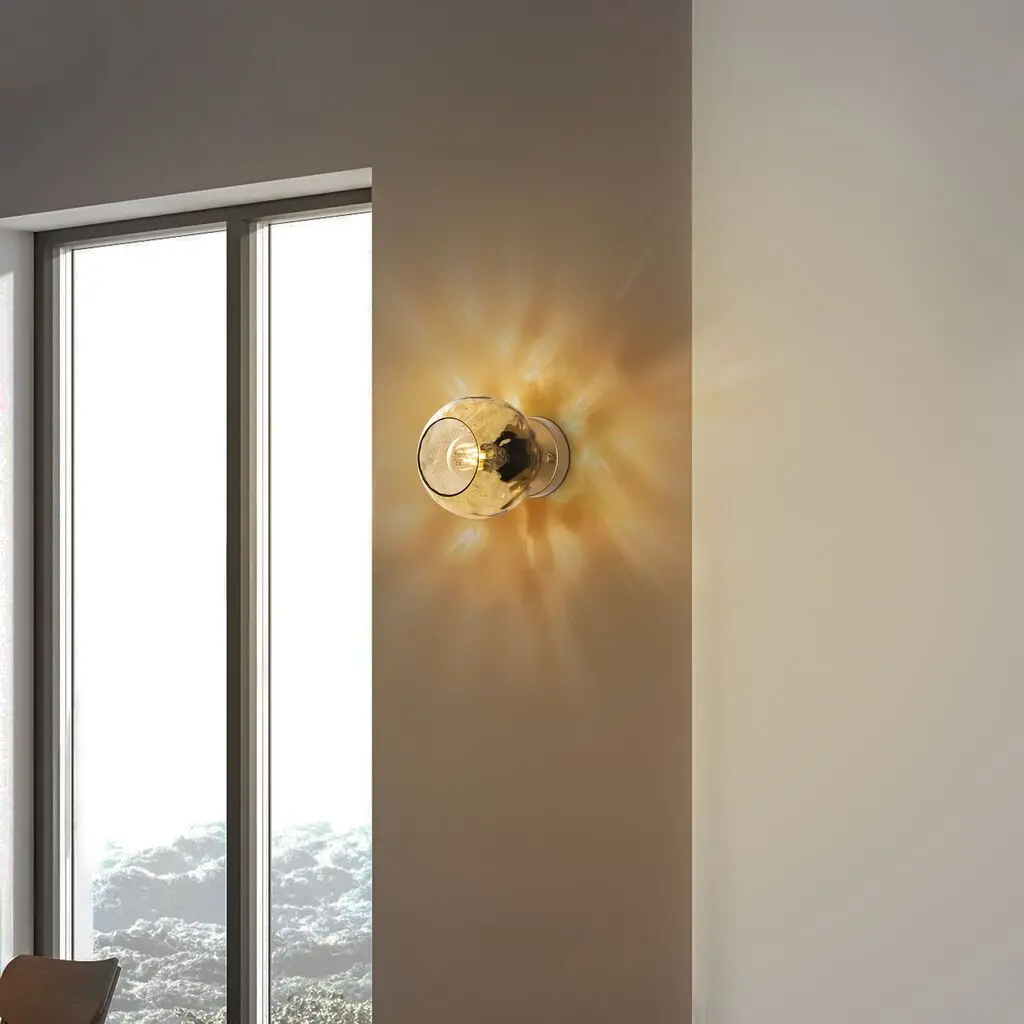 Opviq Zidna lampa Benek-15-14404, 15x18x15cm, IP20, Zlatna boje