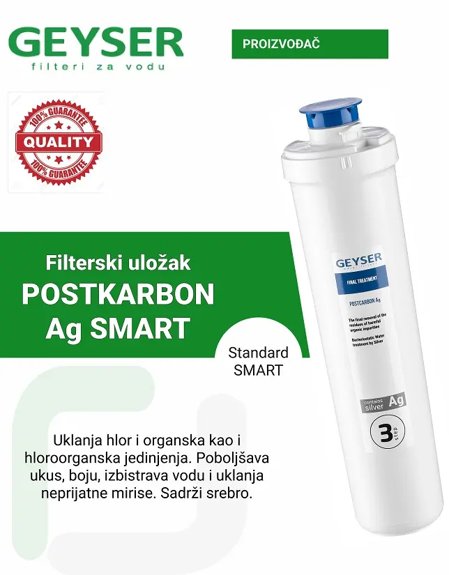 Geyser filterski uložak POSTKARBON Ag SMART