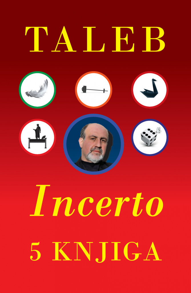 Taleb - komplet od 5 knjiga
(Antikrhkost, Crni labud, Koža u igri, Prokrustova postelja, Varljiva slučajnost)