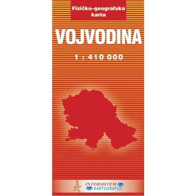 Fiz-geo karta Vojvodine - na srpskom i mađarskom jeziku
