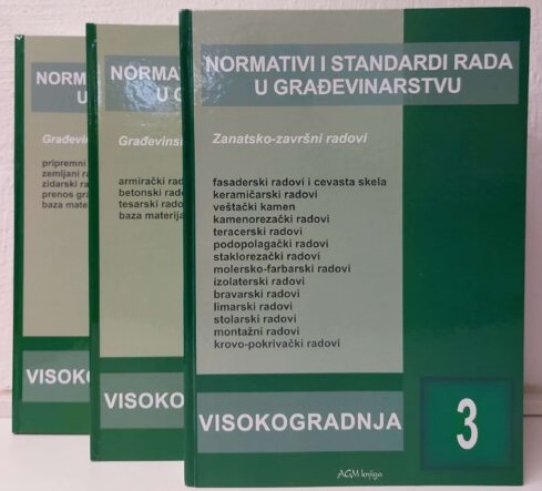 Normativi i standardi rada u građevinarstvu visokogradnja 1-3
