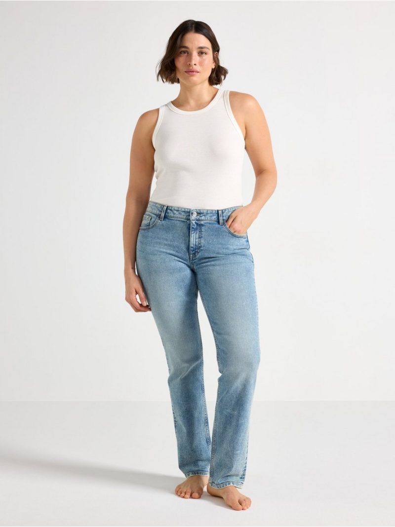 Farmerke – SLIM Ellen stretch jeans with mid waist