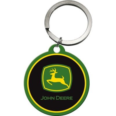 Nostalgic-Art okrugli privezak za ključeve – John Deere – Logo