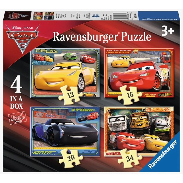 Ravensburger puzzle (slagalice) – Cars, 4 u 1