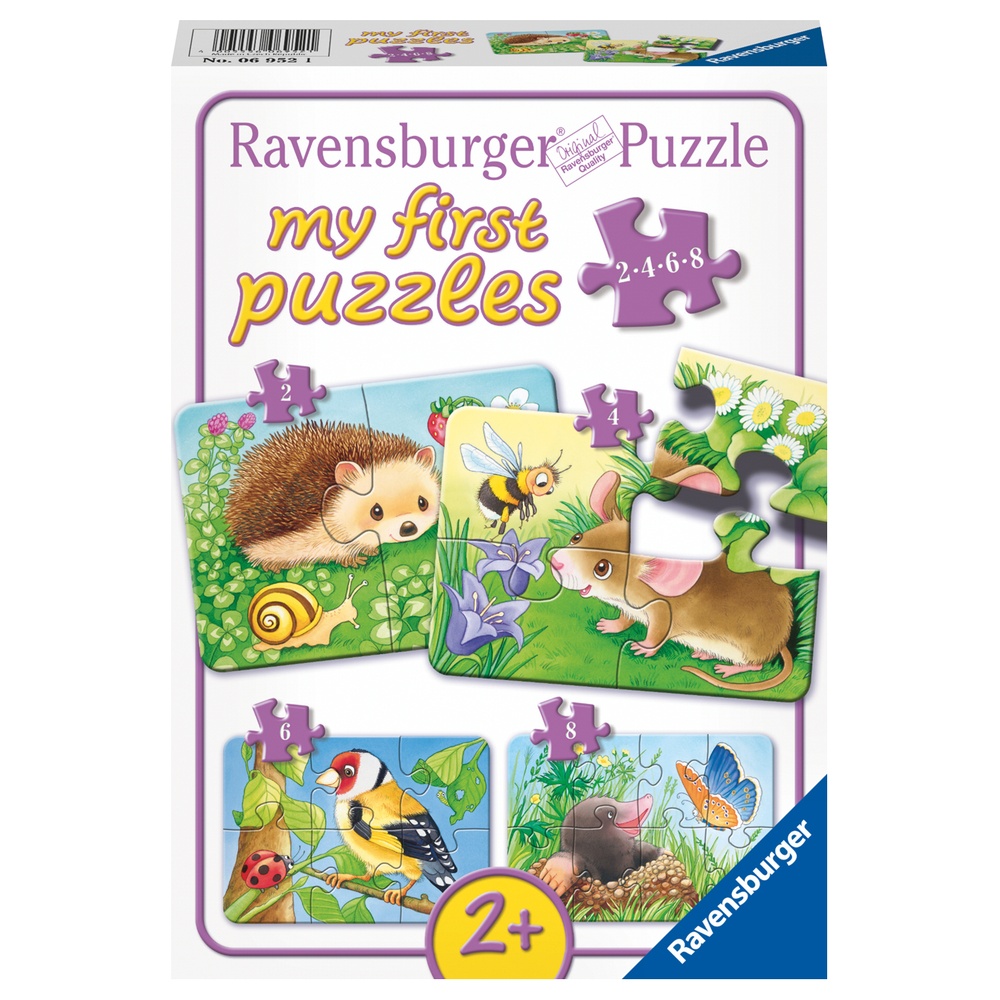 Ravensburger puzzle (slagalice) – Moje prve puzzle, 4u 1, sumske zivotinje