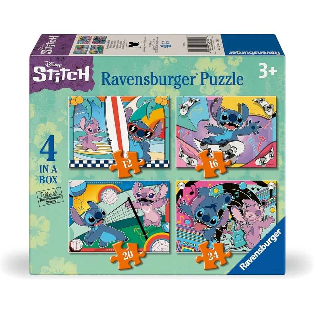 Ravensburger puzzle (slagalice) – Dizni Stič – 4 u 1 kutiji