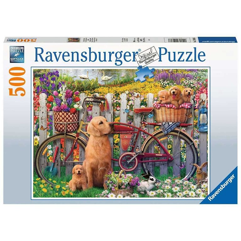 Ravensburger puzzle (slagalice) – Slatki psi u dvoristu