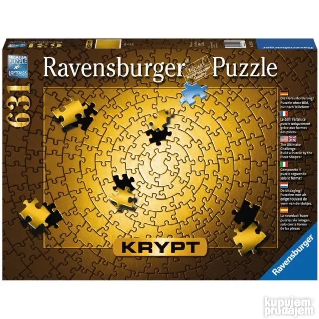 Ravensburger puzzle (slagalice) – KRYPT zlatni