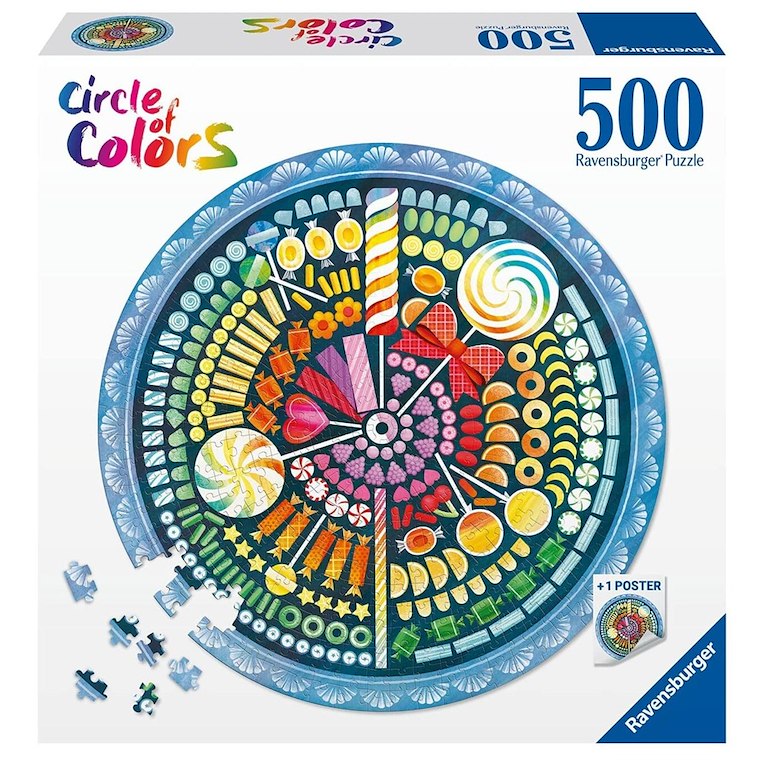 Ravensburger puzzle (slagalice) – Krug boja – bombone