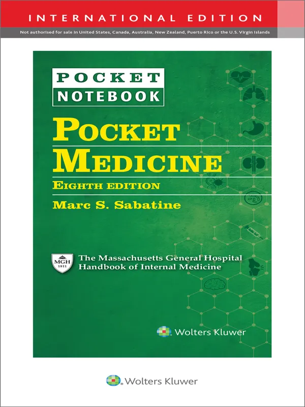 Pocket Medicine Eighth edition, International Edition Pocket Notebook Series