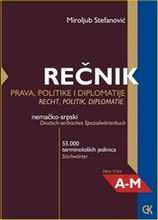 Rečnik prava, politike i diplomatije: Nemačko/srpski
(dva toma), preko 55.000 terminoloških jedinica i preko 4.000 relevantnih skraćenica