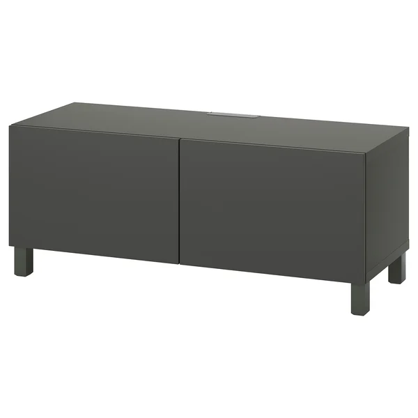 TV stalaža s vratima, tamnosiva/Lappviken/Stubbarp tamnosiva, 120x42x48 cm