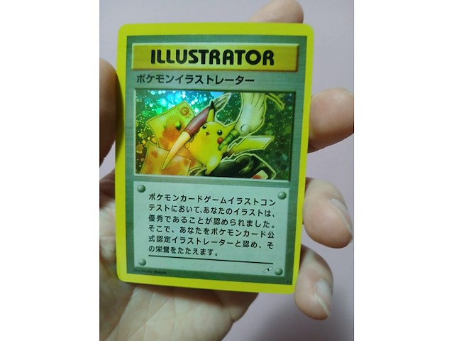 Pokemoni karta Pikachu ILLUSTRATOR sijajuca -Poke karte