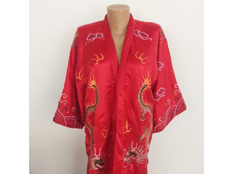 Kimono od prave svile 100 % XL