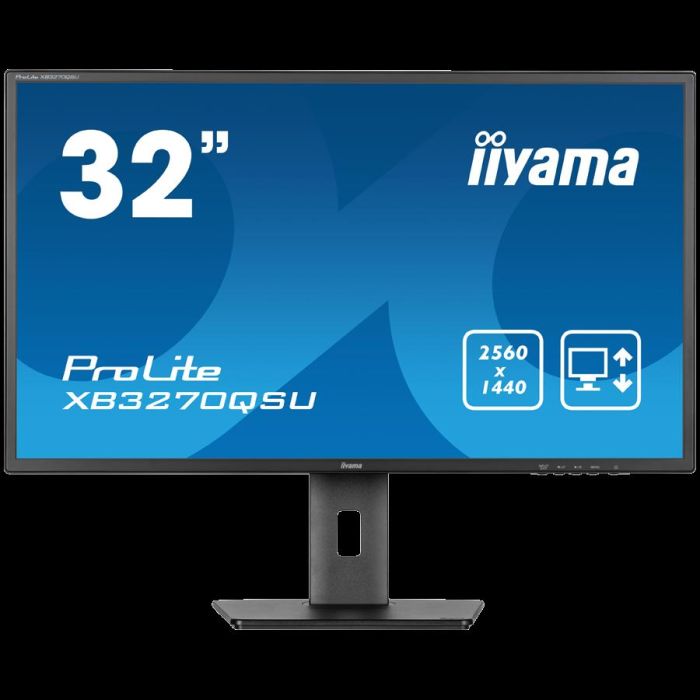 IIYAMA Prolite XB3270QSU-B1 Business Monitor - 80 cm (31.5''), WQHD (2560x1440), IPS LED, 100Hz, 3ms, 250 cd/m2, matte / black