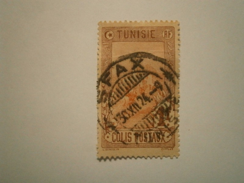 FRANCUSKA KOLONIJA TUNIS 1924. PAKETNA POŠTA
