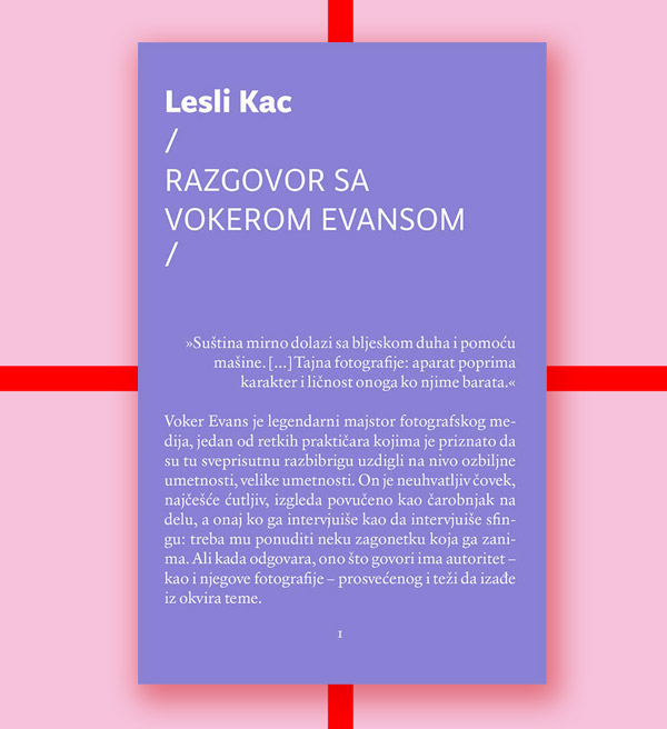 Razgovor sa Vokerom Evansom