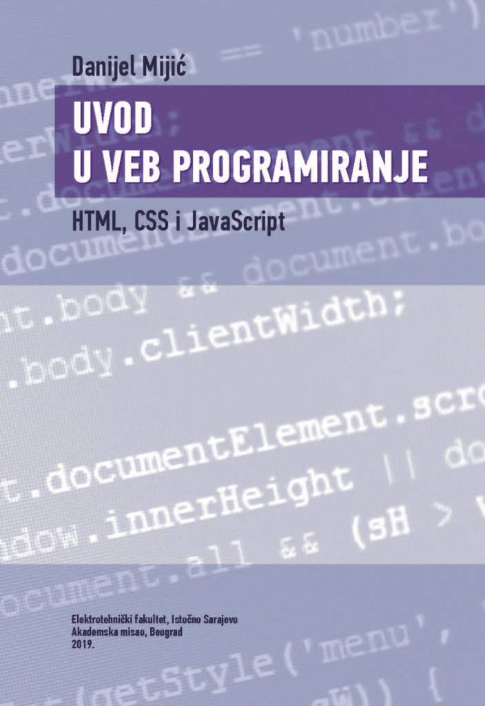 Uvod u veb programiranje - HTML, CSS i JavaScript