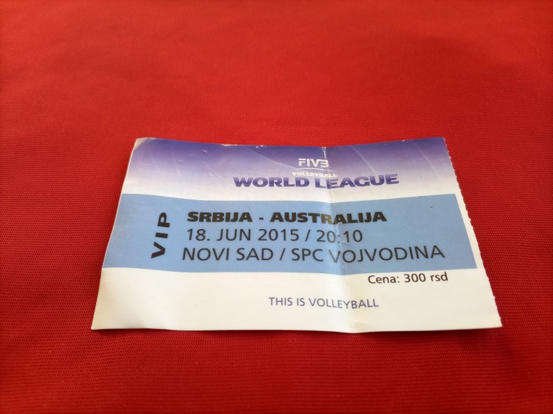 ODBOJKA SVETSKA LIGA SRBIJA - AUSTRALIJA 2015.