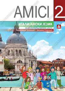 AMICI 2 - italijanski jezik za 6. razred osnovne škole, izdanje 2023 god.
