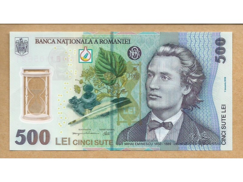 Rumunija 500 Lei Polymer retko