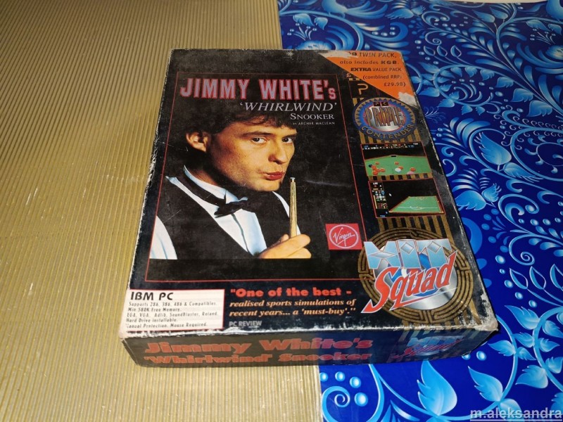 PC igra Jimmy White's Whirlwind Snooker 286+ 3,5" flopi