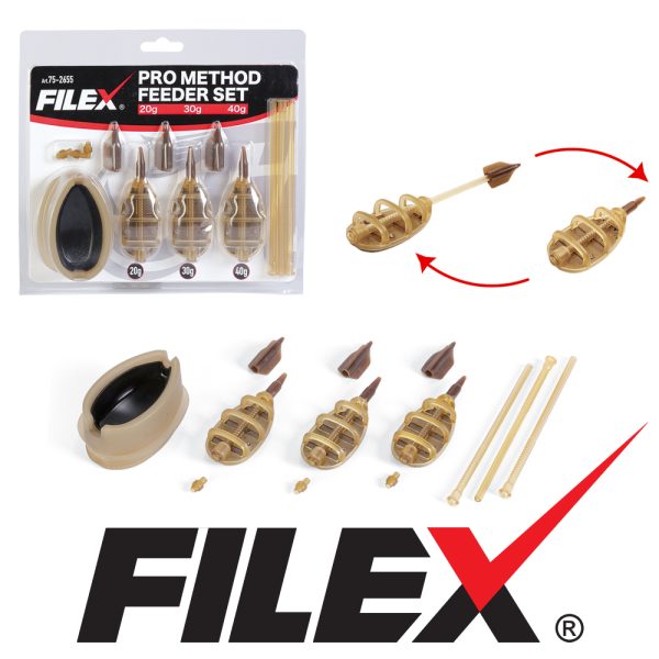 75-2655 Filex Pro Method feeder set 20,30,40g