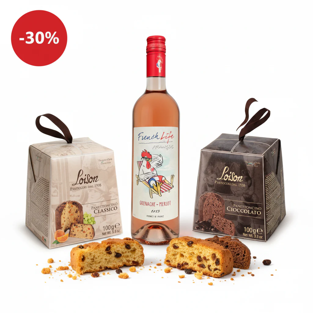 ROSÉ & PANETTONE MINI SET – FRENCH LIFE + LOISON
