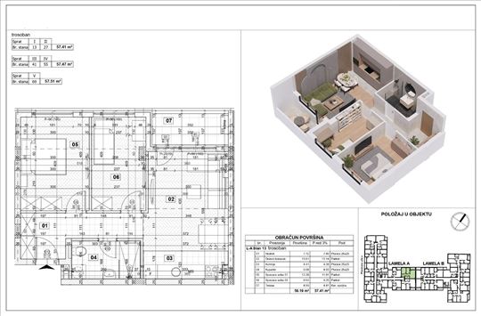 Trosoban stan! Telep! Sa pdv-om!