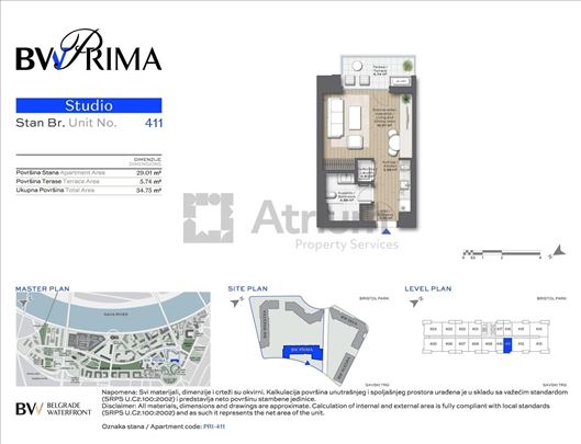 Odličan studio u BW Prima, bez provizije