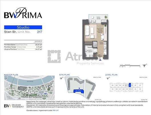Studio u BW Prima, bez provizije