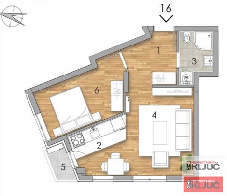 Podbara, 43m2, Dvosoban sa pdv, Izgradnja